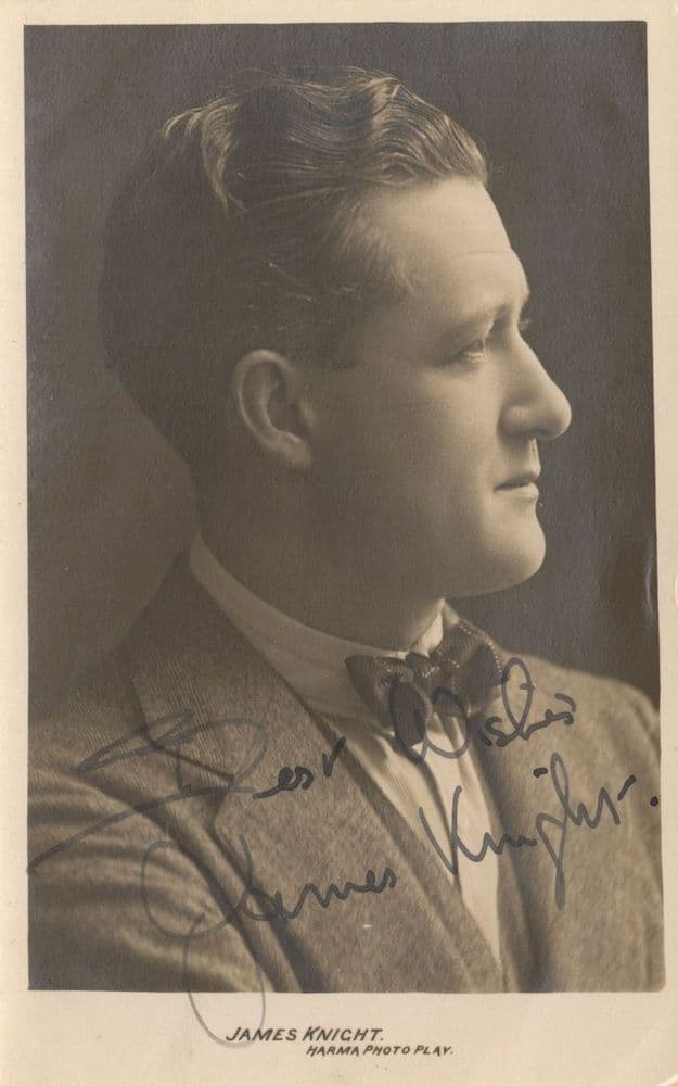 James Knight Historic Old Actor Wrestler Signed Photo