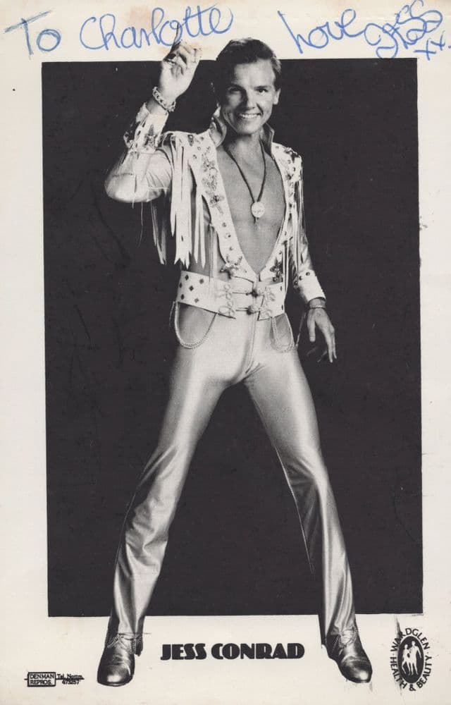 Jess Conrad Hand Signed Vintage 1970s Publicity Photo
