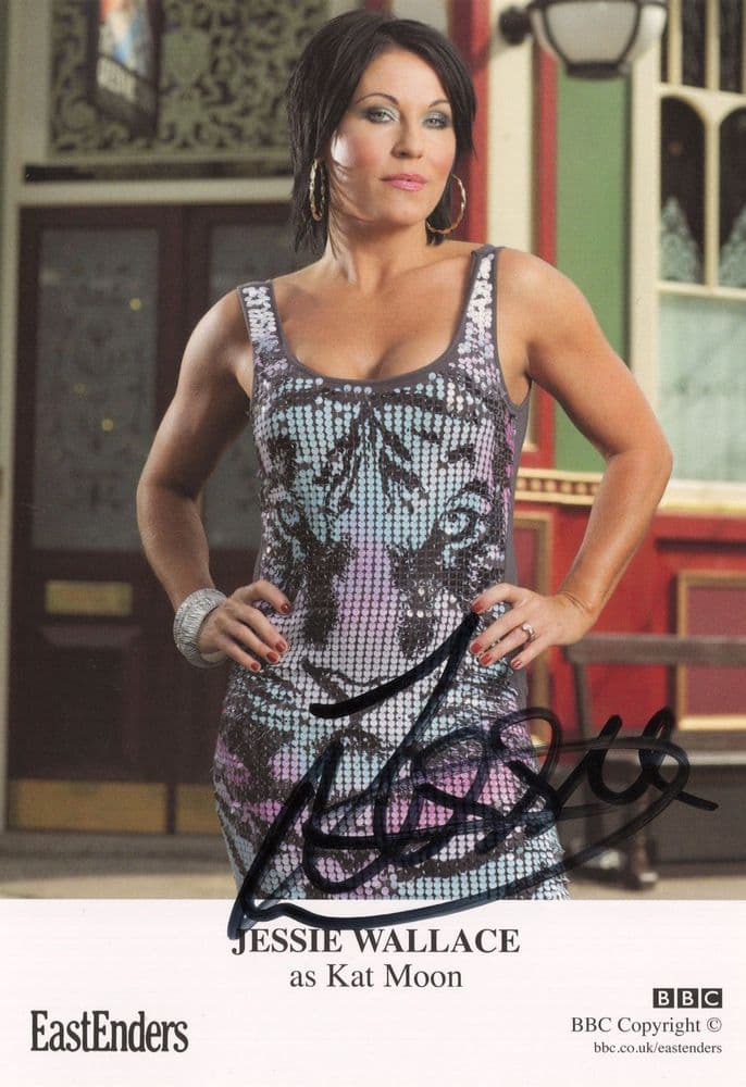 Jessie Wallace as Kat Moon Eastenders Hand Signed Cast Card Photo