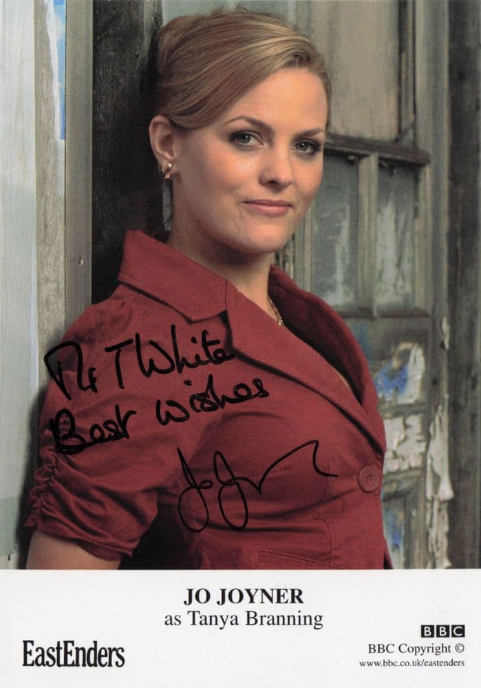Jo Joyner As Tanya Branning Eastenders Hand Signed Cast Photo Jo Joyner As Tanya Branning Eastenders Hand Signed Cast Photo