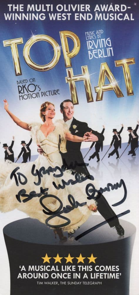 John Conroy Margaret Thatcher Butler Top Hat Hand Signed Flyer