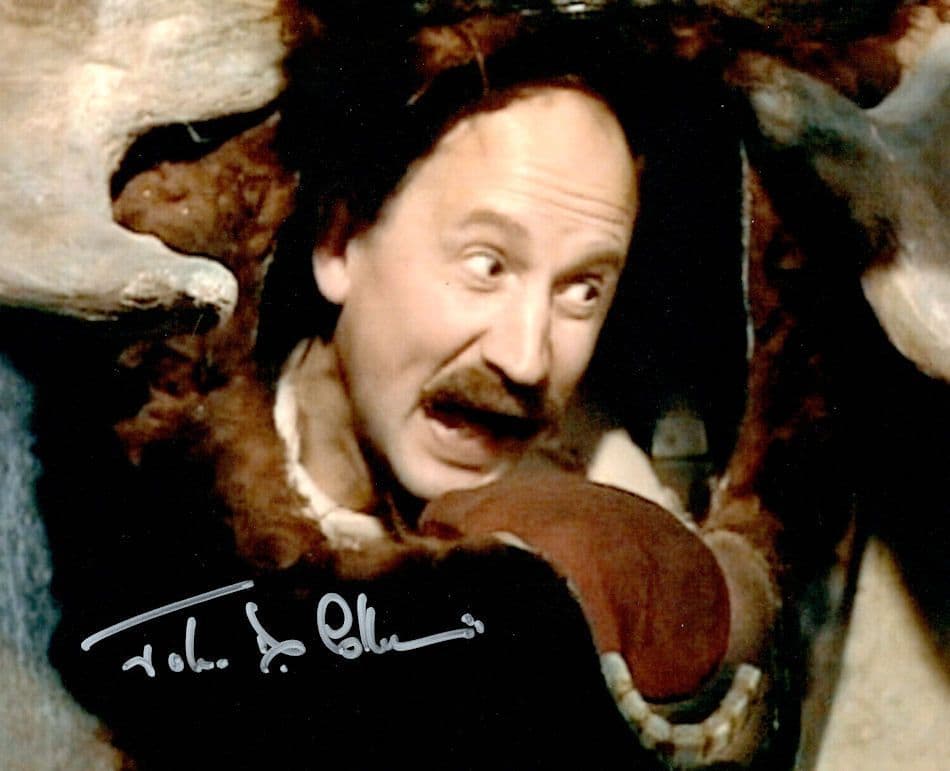 John D Collins Allo Allo Actor TV Show Large Hand Signed Photo