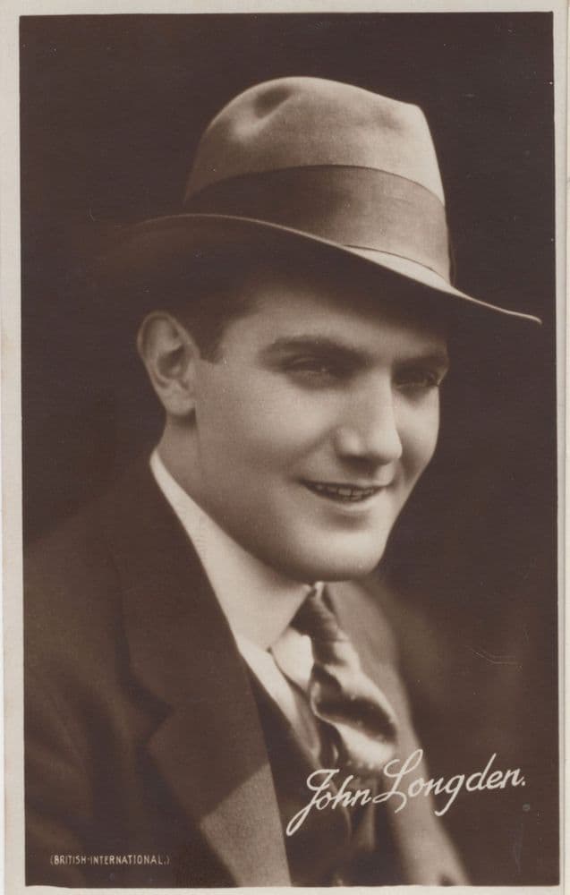 John Longden Alfred Hitchcock Film Actor Antique Rare Postcard