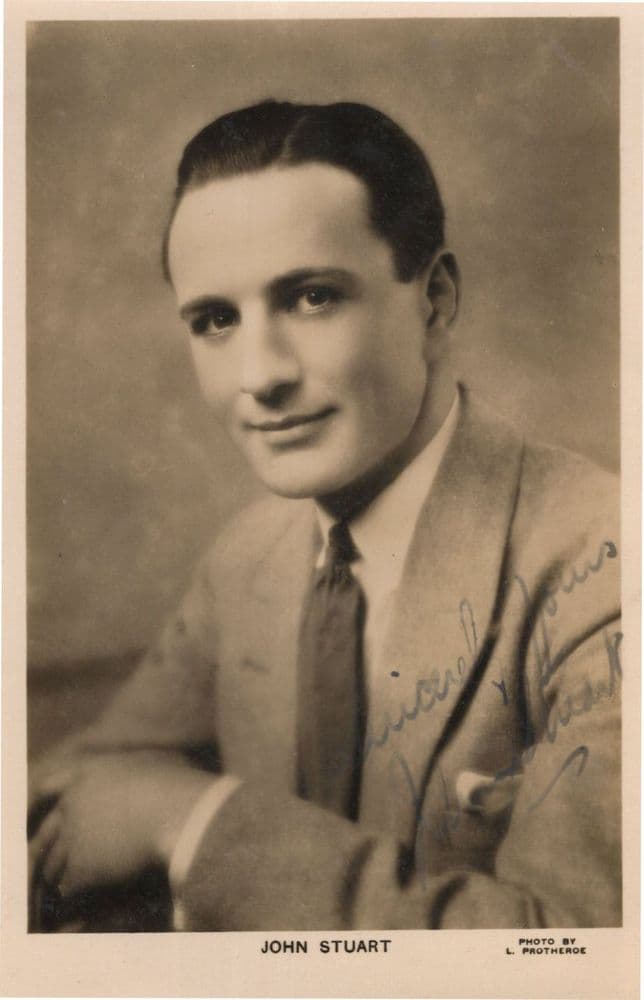 John Stuart Scottish Hitchcock Old Actor Hand Signed Photo