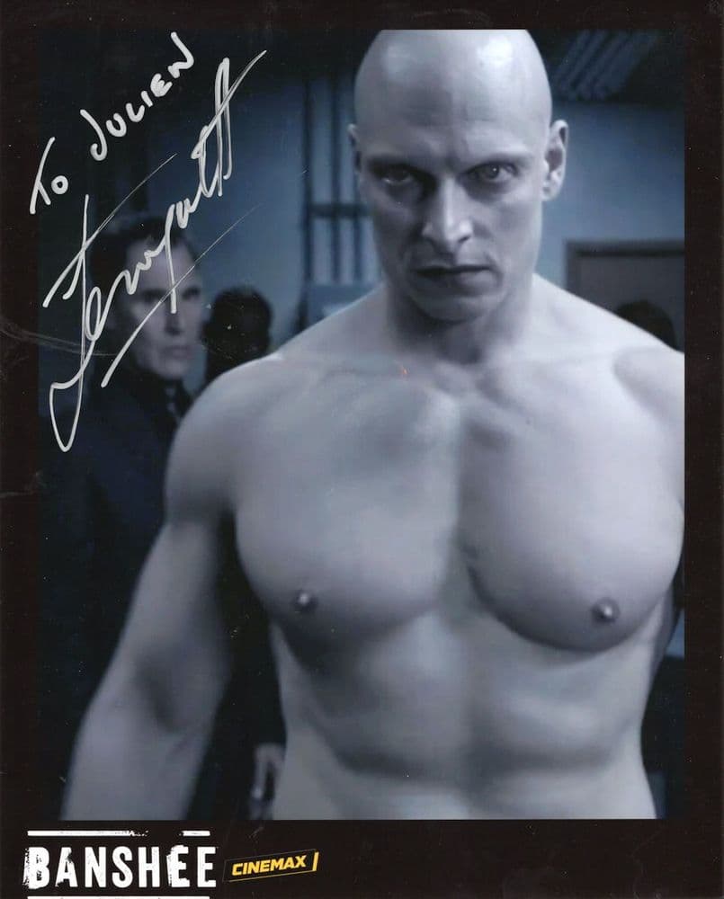 Joseph Gatt as The Albino in Banshee Giant Hand Signed Photo