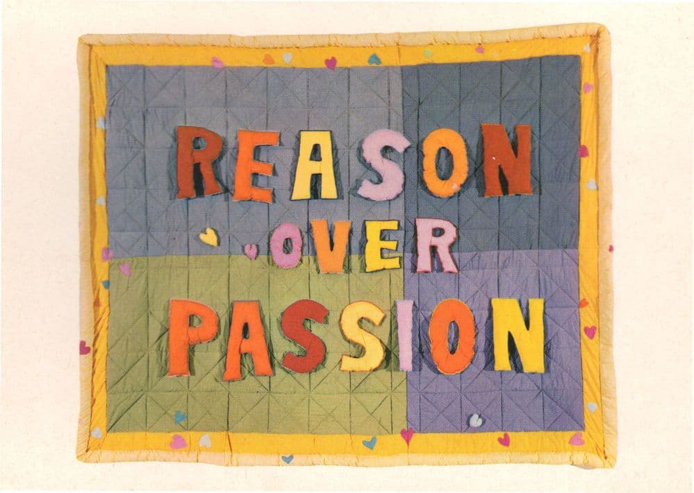 Joyce Wieland 1968 Reason Over Passion Canada Gallery Painting Postcard
