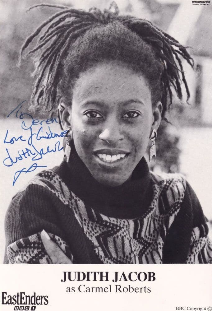 Judith Jacob Carmel Roberts BBC Eastenders Vintage Early Hand Signed ...