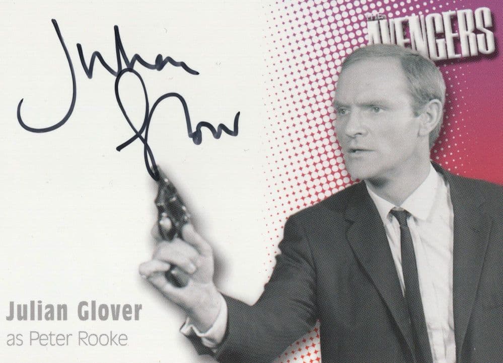 Julian Glover The Avengers Autograph Hand Signed Photo Card