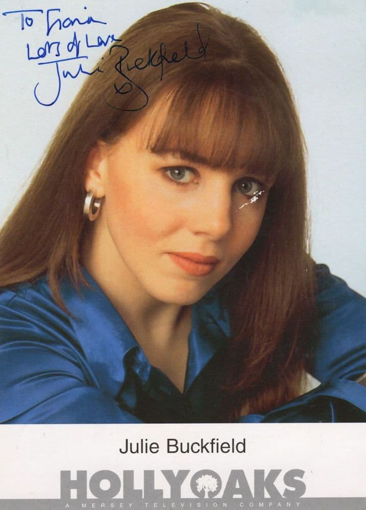 Julie Buckfield Hollyoaks Hand Signed Photo Please Read