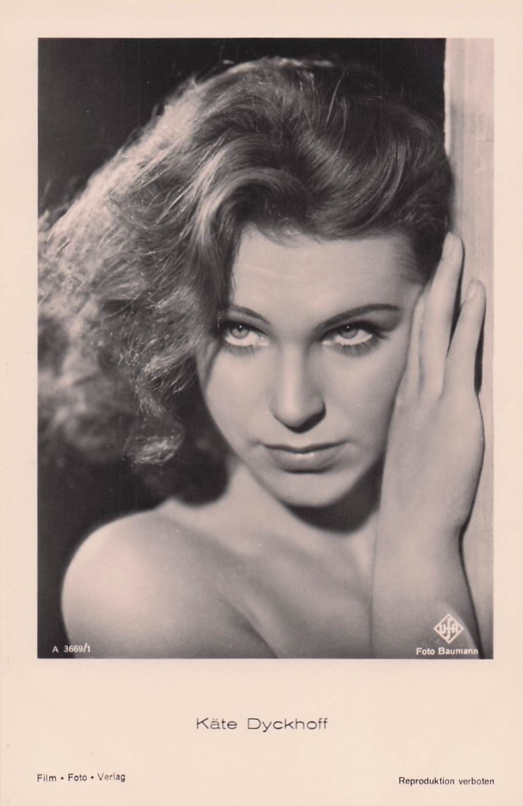 Kate Dyckhoff Nazi Party German WW2 Film Actress Old Postcard