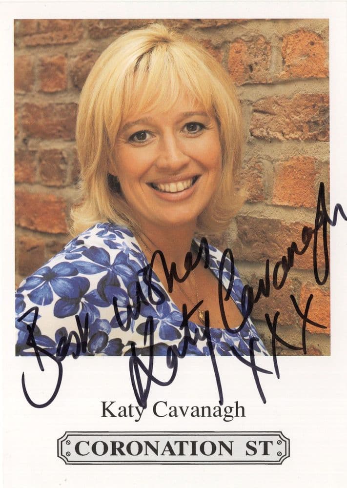 Katy Cavanagh ITV Coronation Street Hand Signed Cast Card Photo