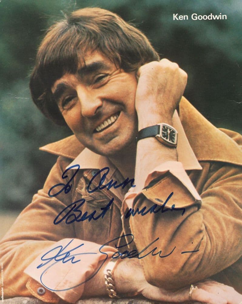 Ken Goodwin of The Comedians Singer 10x8 Hand Signed Photo