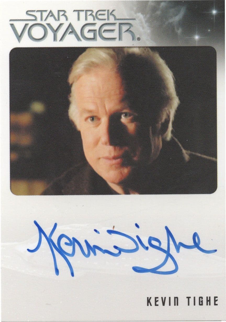 Kevin Tighe Star Trek Voyager Hand Signed Photo Autograph Card