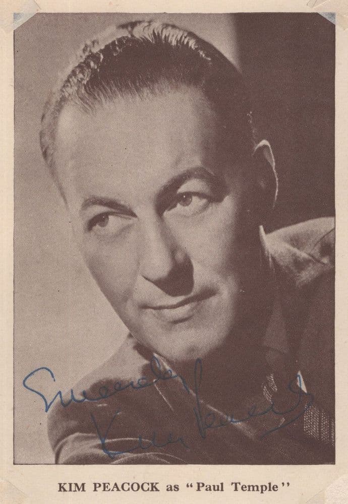 Kim Peacock of Paul Temple BBC Radio Show Hand Signed Photo