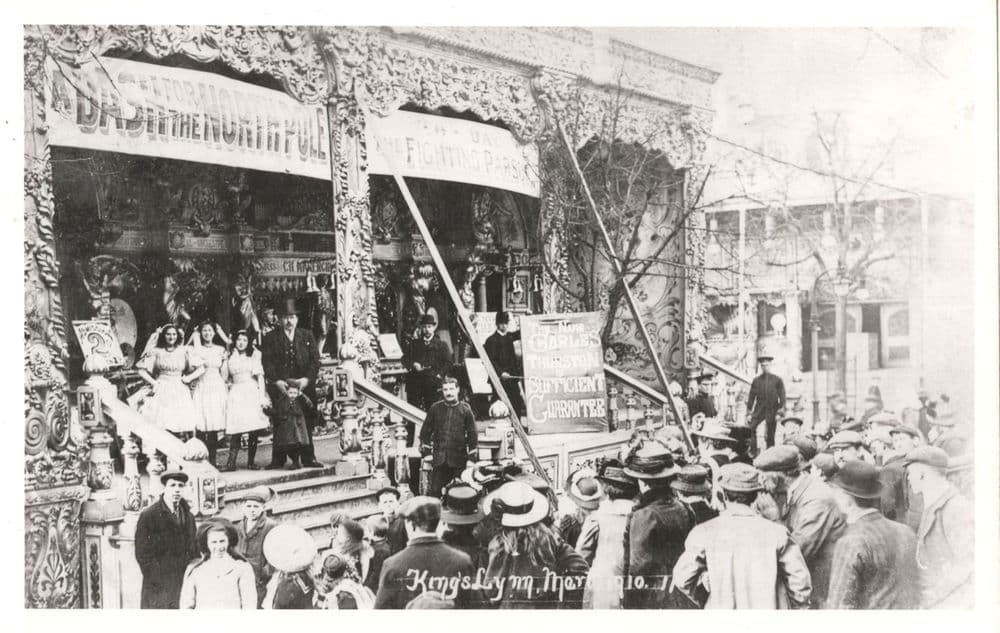 Kings Lynn Norfolk Fair in 1910 Fairground Society PB Postcard Photo