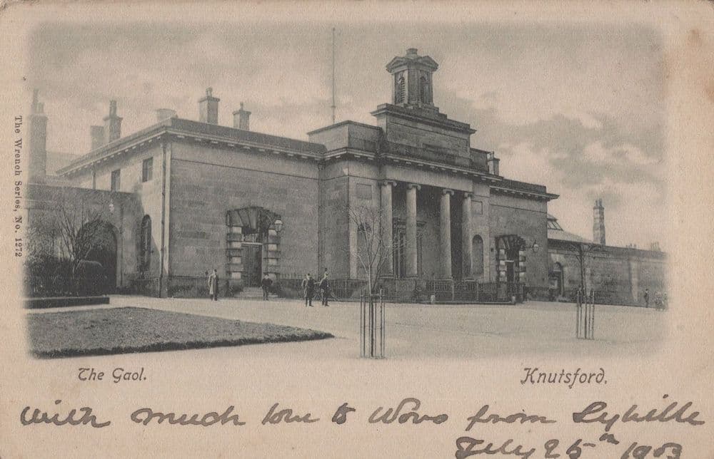 Knutsford Jail Goal Antique 1903 Cheshire Wrench Series Postcard