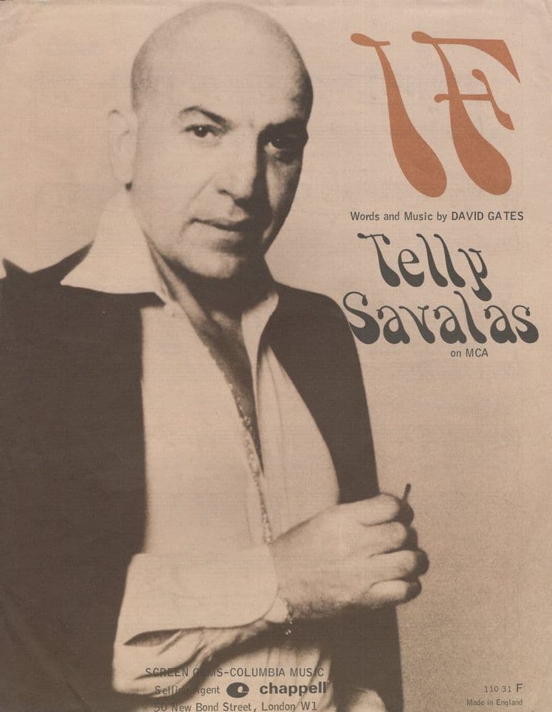 Kojak Terry Savalas If 1970s Sheet Music