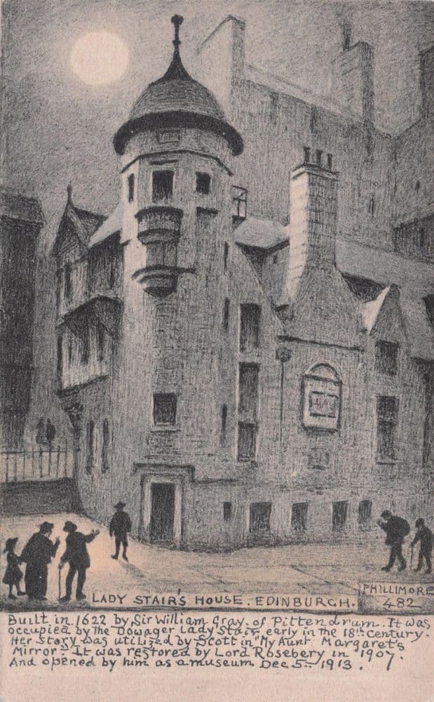 Lady Stair s House Edinburgh 1907 Restoration Phillimore Scottish Postcard