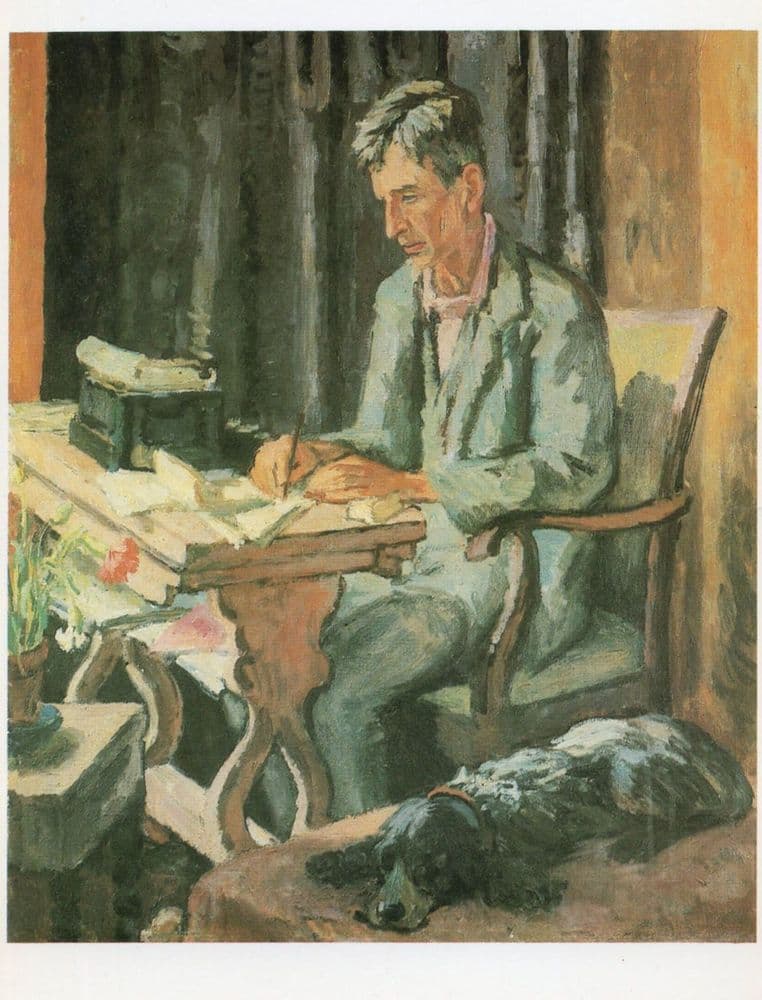 Leonard Woolf Vanessa Bell Painting National Portrait Gallery Postcard