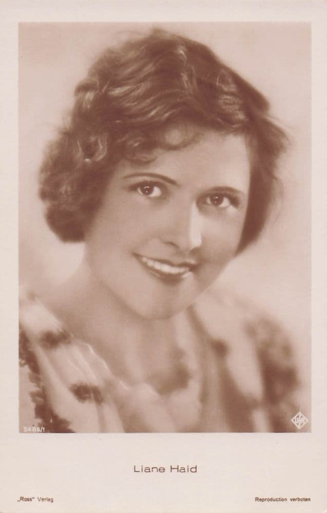 Liane Haid Austria s First Movie Cinema Actress Old Real Photo Postcard