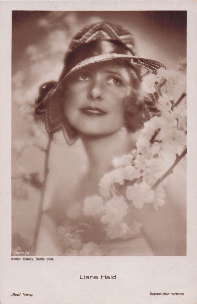 Liane Haid Austrian Movie Cinema Film Actress Rare Old Real Photo Postcard