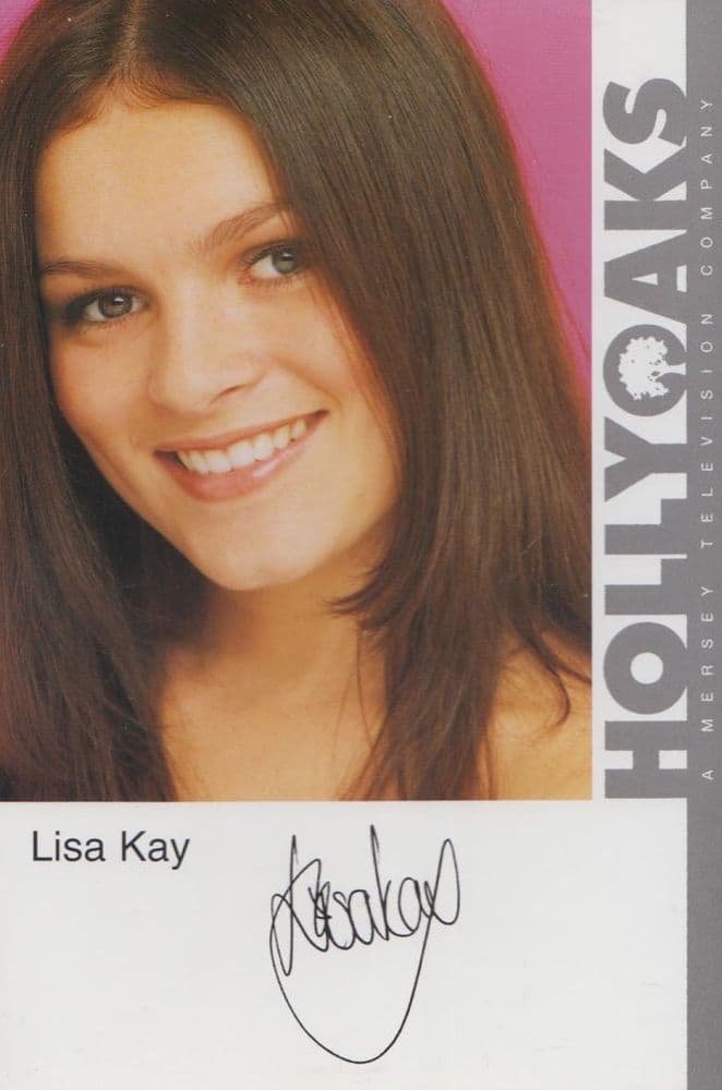Lisa Kay Hollyoaks Vintage Official Rare Cast Card Photo