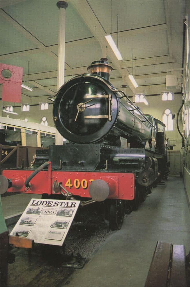Lode Star 4003 Old Train At Great Western Railway Museum Postcard