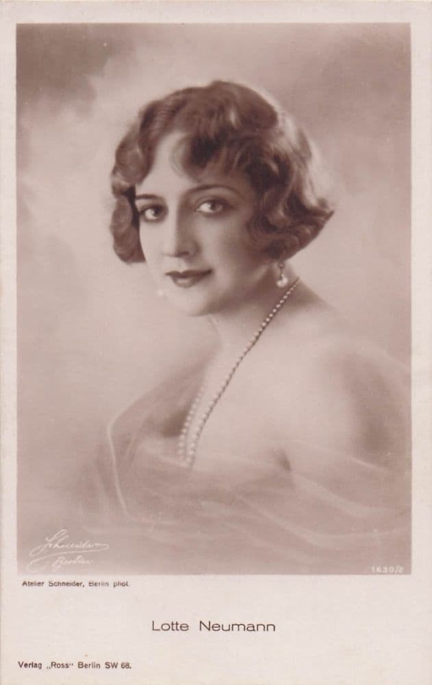 Lotte Neumann German Silent Film Movie Star Actress Screenwriter Old RPC Postcard