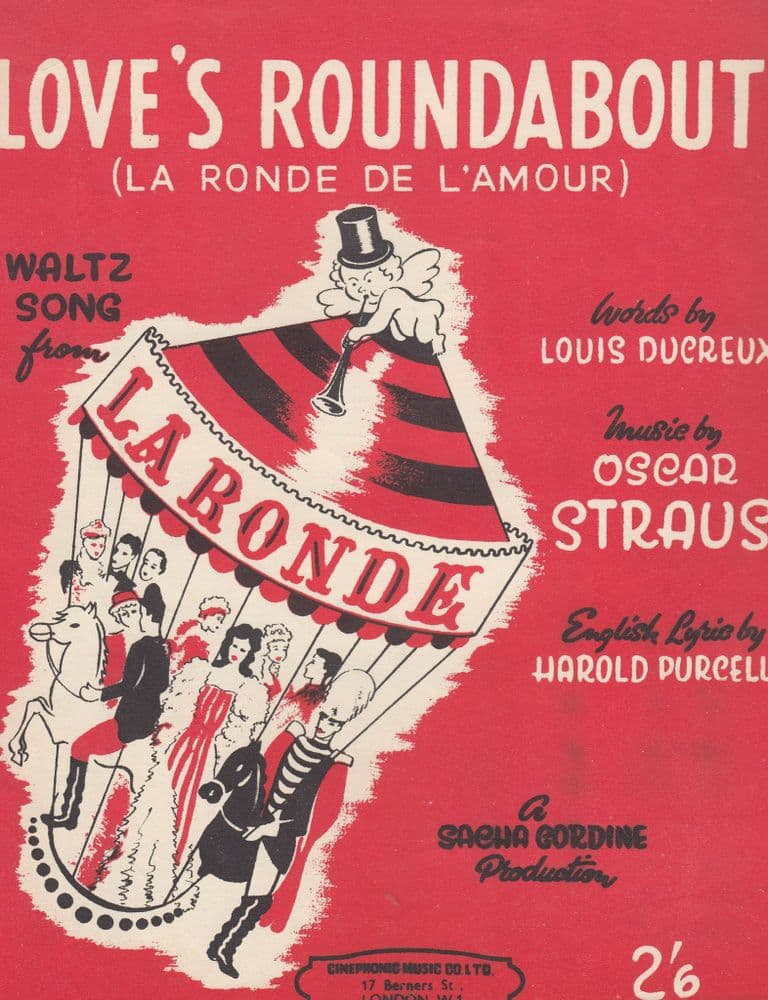 Love s Roundabout Harold Purcell 1950s Sheet Music