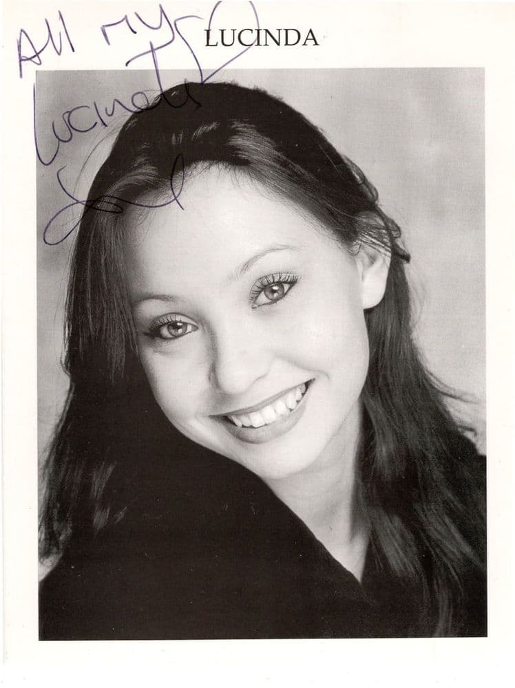 Lucinda Rhodes Flaherty Harry & Cosh Cavegirl Hand Signed Photo