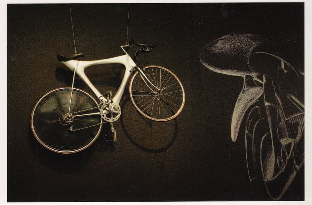 Luigi Colani German BMW Fiat Lancia Car Designer Bicycle Postcard