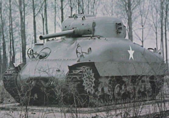 M4A1 Sherman II British Army Military Tank Rare Postcard