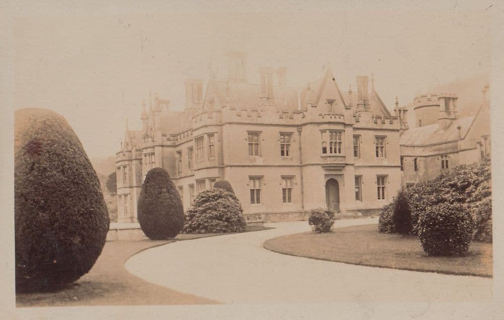 Mamhead House Devon Antique Real Photo Postcard