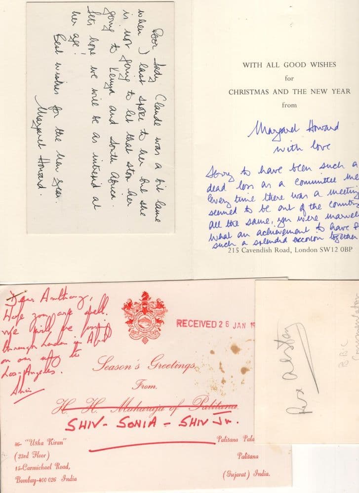 Margaret Howard BBC Commentator Indian Autograph Bundle