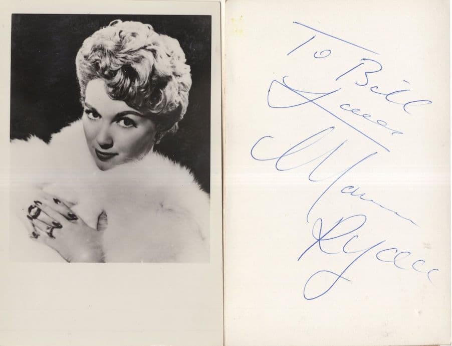 Marion Ryan 1950s Music Hall Singer 2x Photo incl Hand Signed