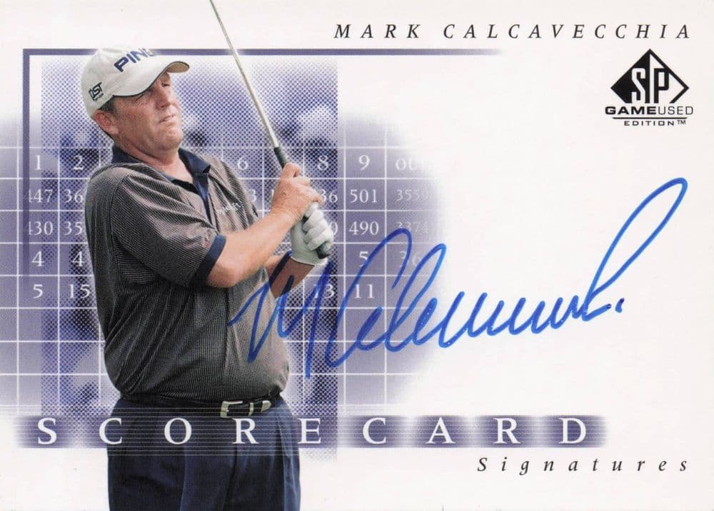 Mark Calcavecchia Scorecard Signatures Hand Signed 2002 SP Golf ...