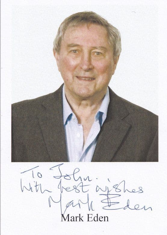 Mark Eden Alan Bradley Coronation Street Hand Signed Photo