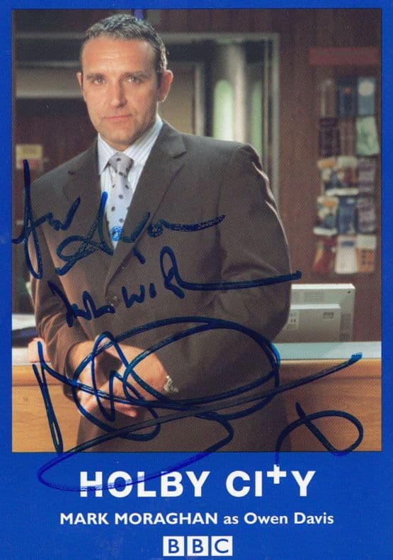 Mark Moraghan as Owen Davis Holby City BBC Rare Hand Signed Photo Cast Card