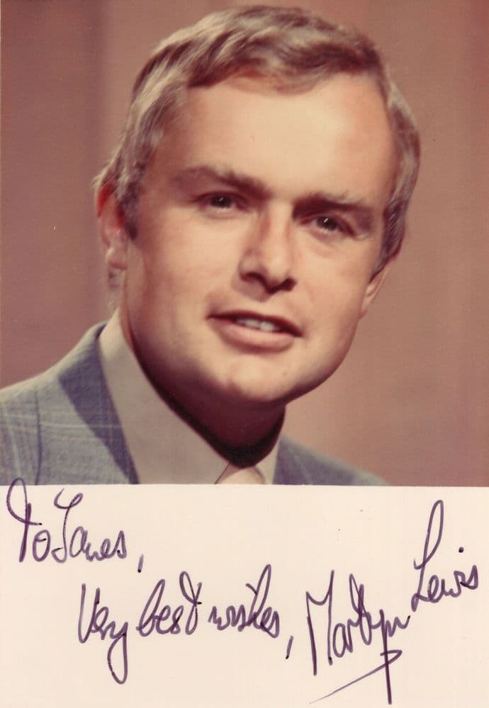 Martyn Lewis ITV & BBC Nine O Clock Newsreader Hand Signed Photo