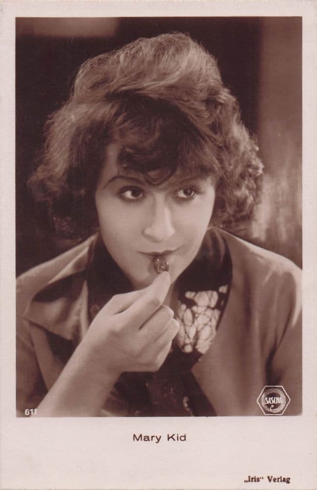 Mary Kid German Silent Film Actress Antique Hand Signed Photo