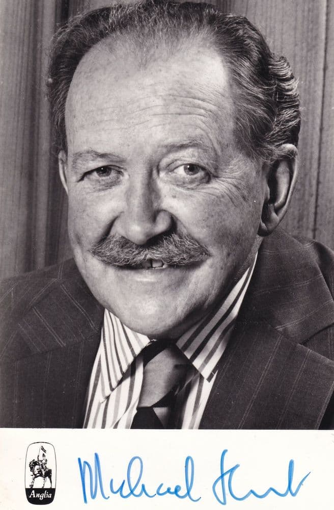 Michael Hunt Anglia TV Weatherman Hand Signed Photo Please Read