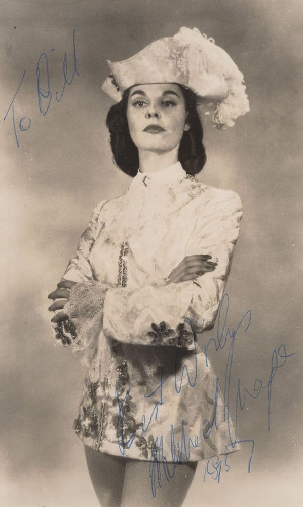 Mildred Mayne Alladin 1957 Film Jack & The Beanstalk Hand Signed Photo