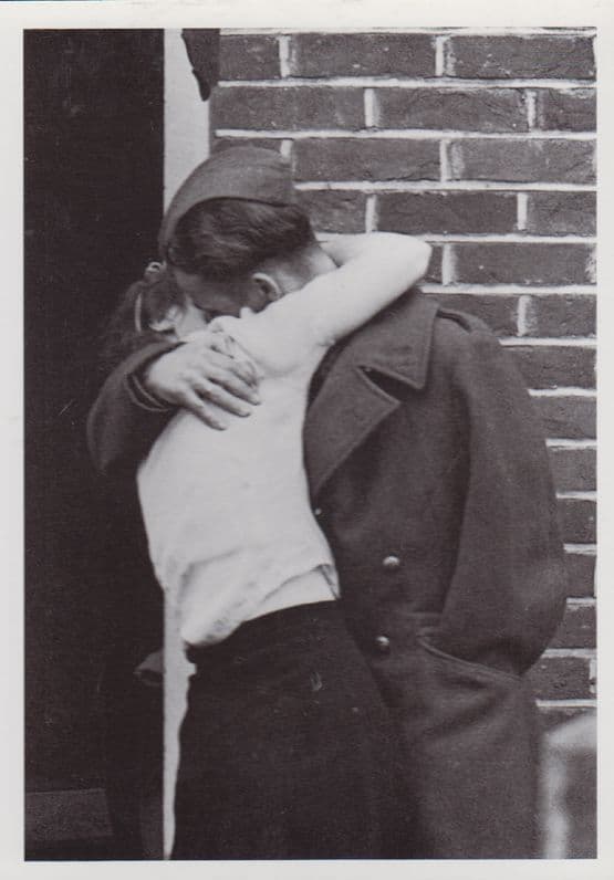 Military Soldier Returns To Wife After Battlefront Fighting WW2 War ...