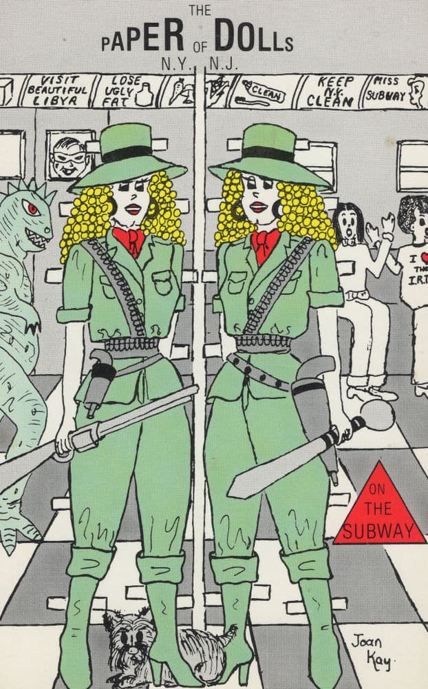 Military Women Of New Jersey USA Rare Metro Gun Comic Postcard