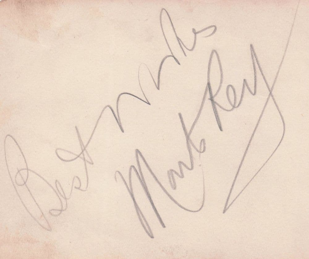 Monte Rey Big Band of Geraldo Old Hand Signed Autograph Page