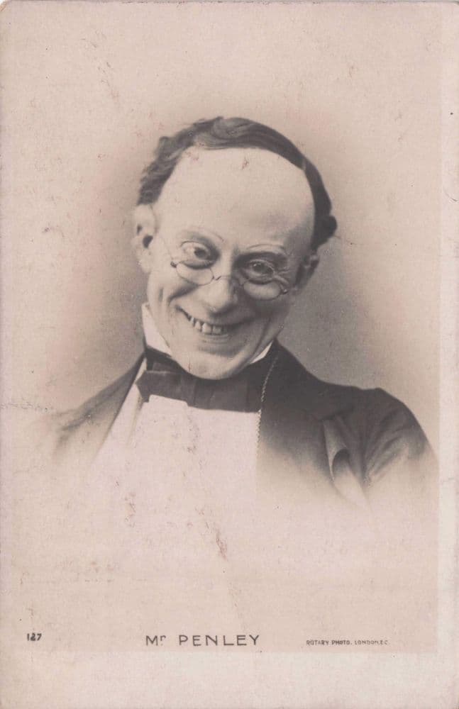 Mr William Penley Victorian Burlesque Comedian Rare Postcard