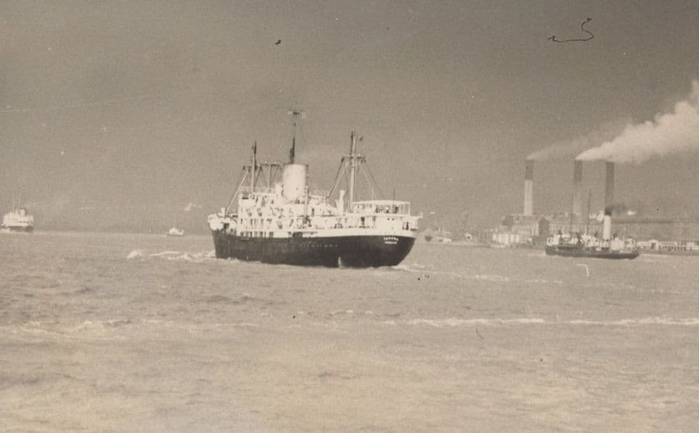 MV Tarkwa Scottish Built Ship In WW2 1944 Vintage Rare Photo