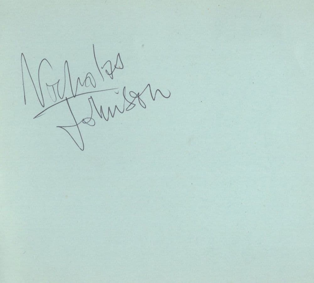 Nicholas Johnson Of Laura Conner Ballet Hand Signed Autograph