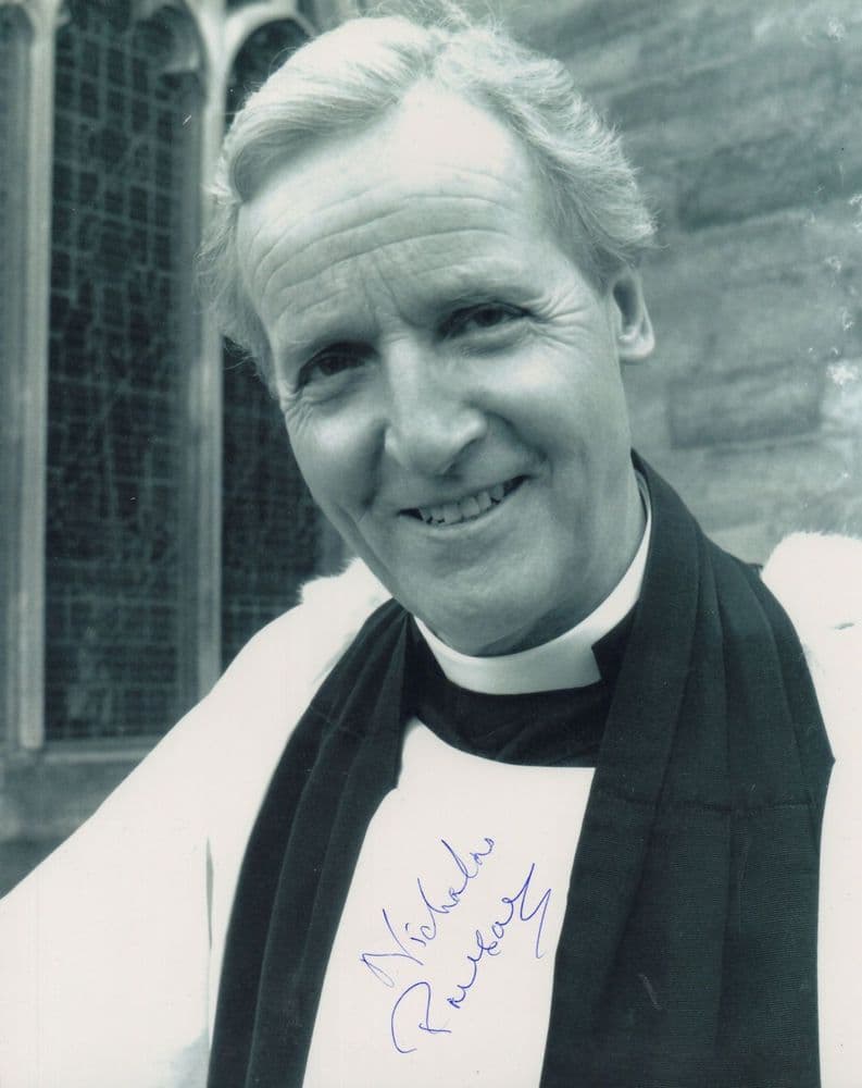Nicholas Parsons as Priest in Dr Who 10x8 Hand Signed Large Photo