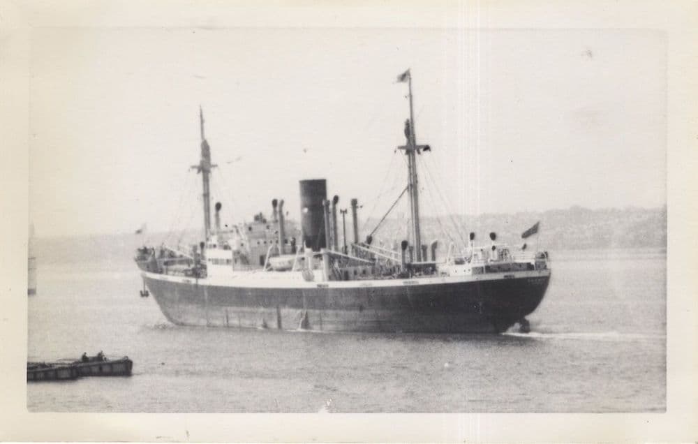 Oakmore Cargo Ship Built In WW2 1939 Vintage Rare Photo